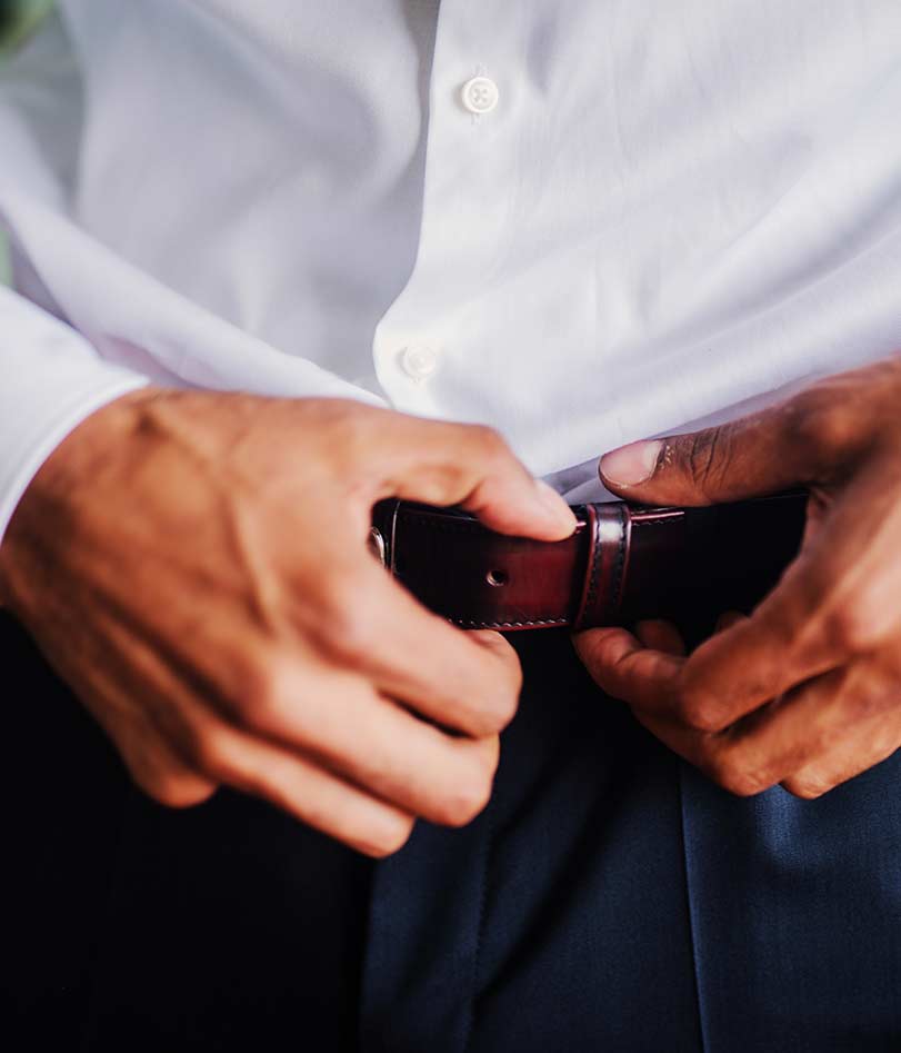 Gürtel aus Leder | Anzug Accessoires STURM Herrenausstatter Wien